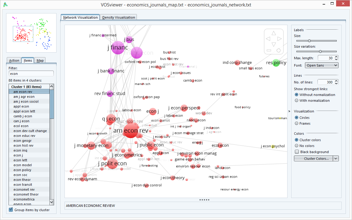 VOSviewer - Features - Screenshots
